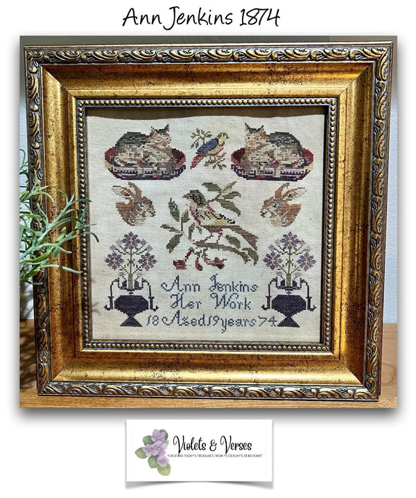 Ann Jenkins 1874 by Violets and Verses - Colorado Cross Stitcher