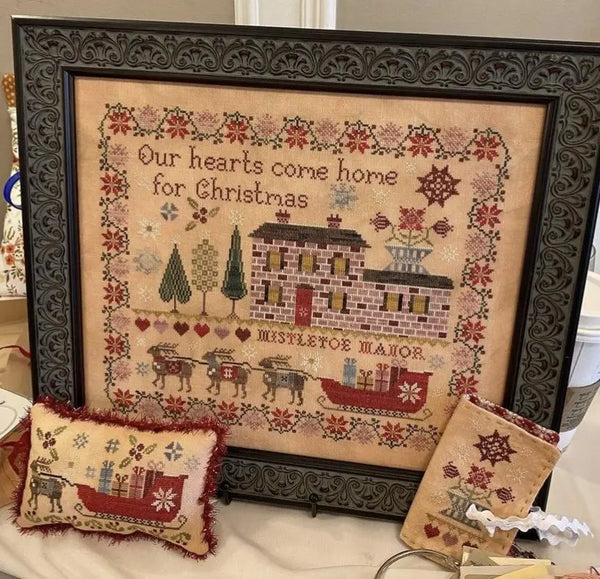 Mistletoe Manor Sampler and Smalls by Pansy Patch - Colorado Cross Stitcher