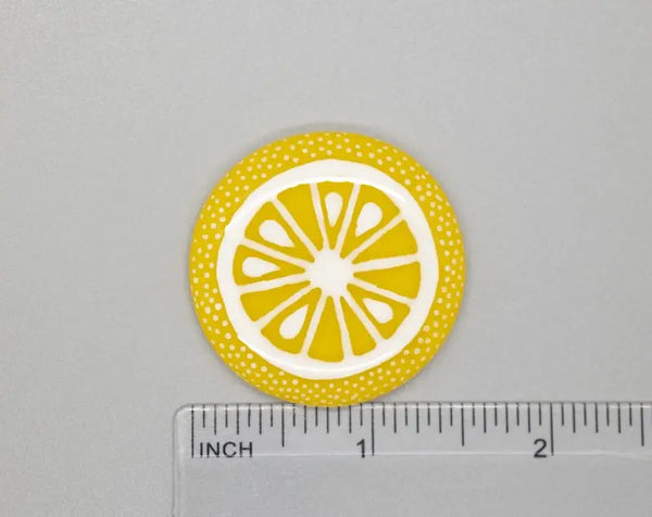 Needle Minder Lemon Slice by Beau Verre Art - Colorado Cross Stitcher