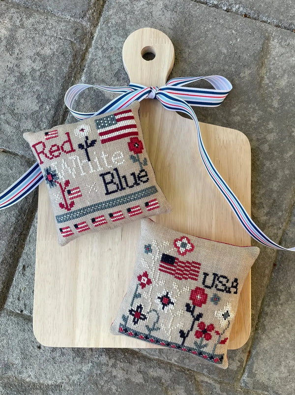 Patriotic Flowers by Emily Call Stitching - Colorado Cross Stitcher