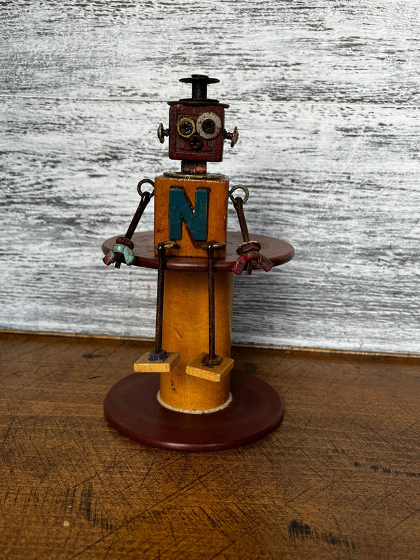 Stitching Buddies - Nancy Denise by Junkyard Bots - Colorado Cross Stitcher