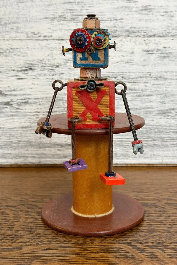 Stitching Buddies - Xarion Clyde by Junkyard Bots - Colorado Cross Stitcher