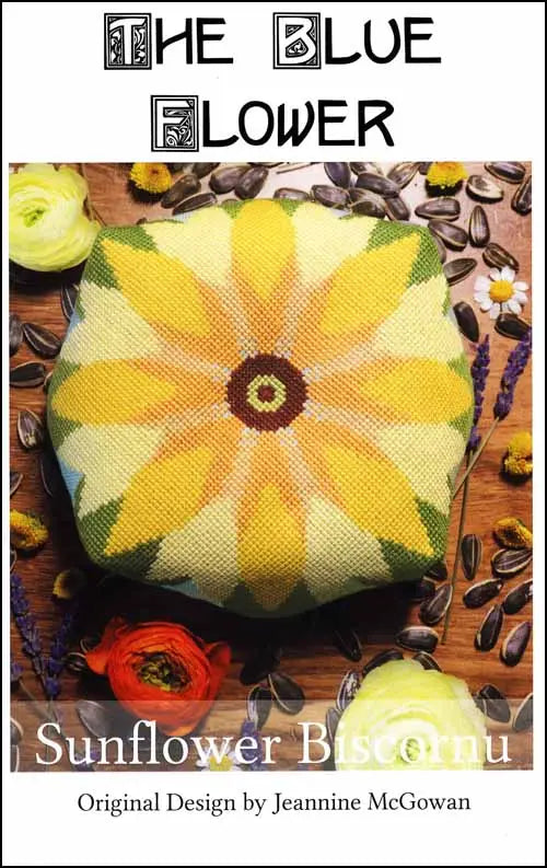 Sunflower Biscornu by The Blue Flower - Colorado Cross Stitcher