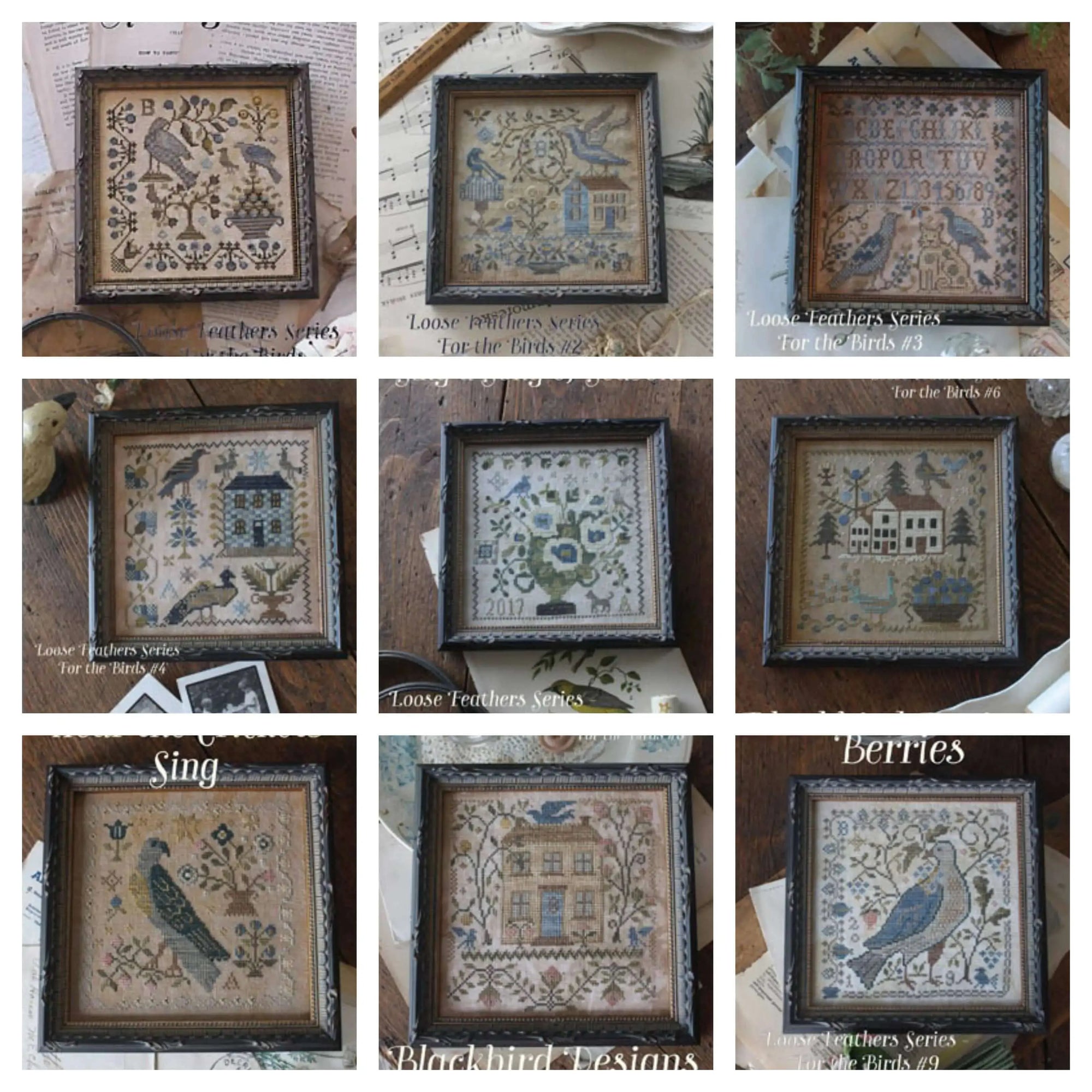 Loose Feathers For the Birds Set of 9 by Blackbird Designs - Colorado ...