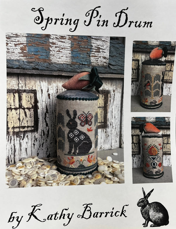 Spring Pin Drum by Kathy Barrick - Colorado Cross Stitcher